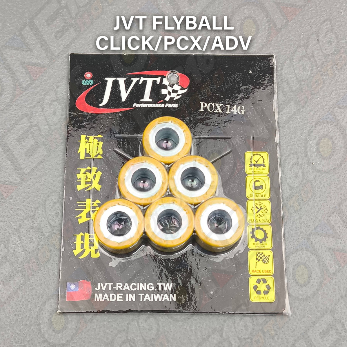 JVT Flyball Set For Click125/Click150/PCX/ADV/Skydrive/Burgman 3 Pcs/6 ...