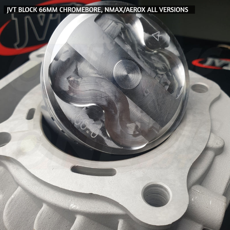 JVT Block 66mm Chromebore For Nmax/Aerox All Versions Heavy Duty Perfo ...