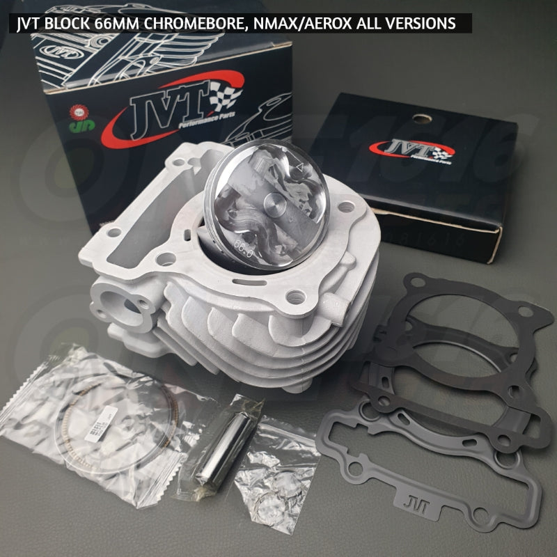 JVT Block 66mm Chromebore For Nmax/Aerox All Versions Heavy Duty Perfo ...