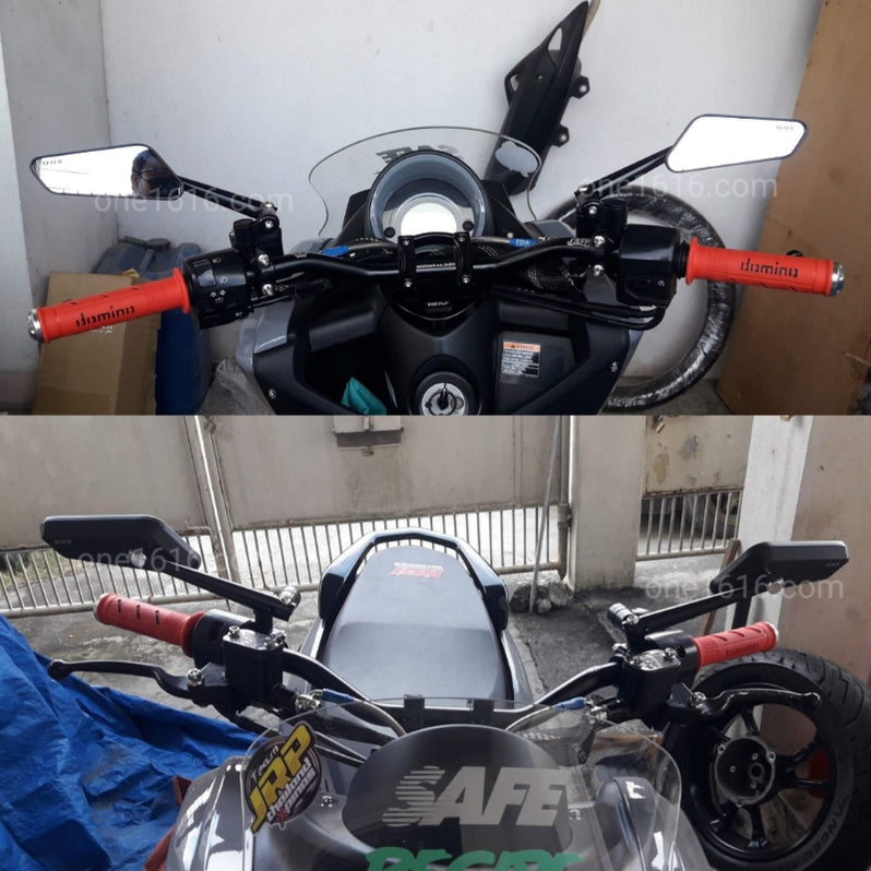 MHR Side Mirror Circuit Type for Motorcycle and Scooters Universal Ori ...